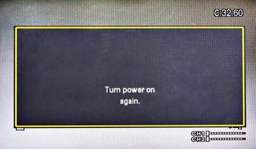 Sony 32:60 Lens Error